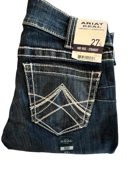 Ariat | Jeans | Ariat Jeans Real Mid Rise Womens Sz 27 Short Stretch ...